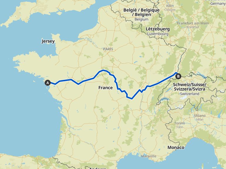 Eurovelo 6: Vom Atlantik nach Basel | Fahrradtour | Komoot